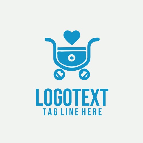 Baby cart logo Royalty Free Vector Image - VectorStock