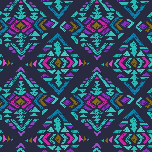 African vibes seamless pattern in ethnic tribal Vector Image