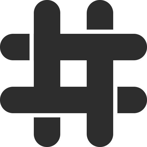 Black Hashtag Vector Images (over 4,800)