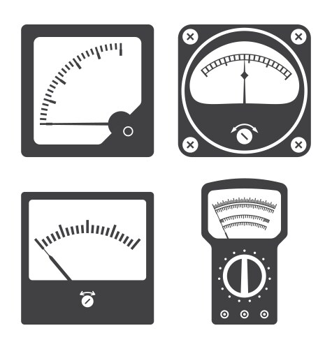 Electricity engineering business service icons Vector Image
