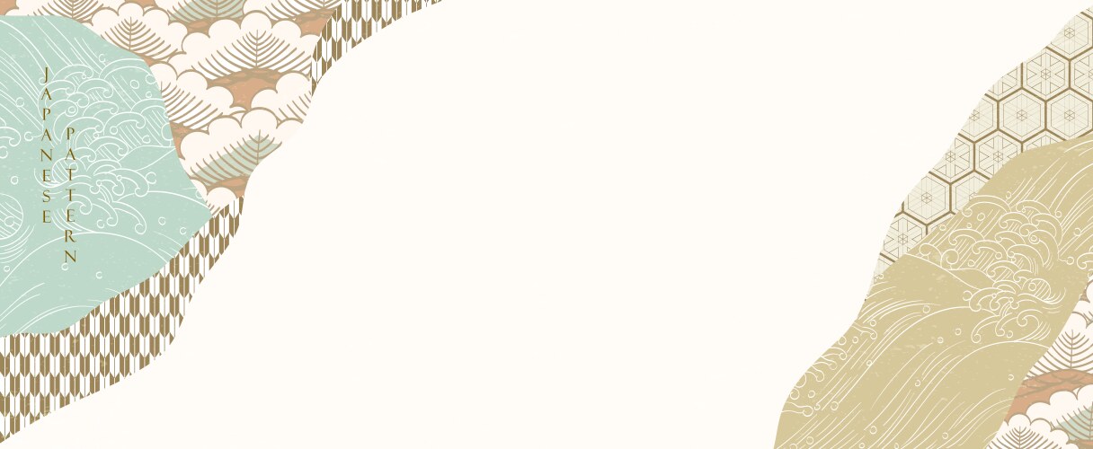 Japanese template geometric background Royalty Free Vector