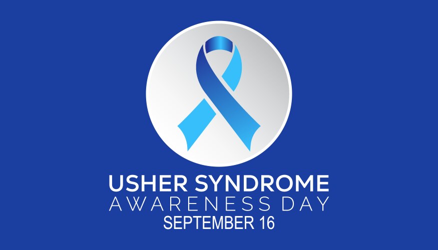 Usher syndrome awareness day Royalty Free Vector Image