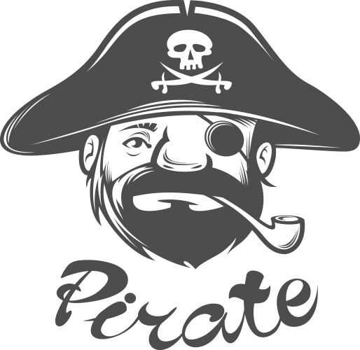 Pirate head Royalty Free Vector Image - VectorStock