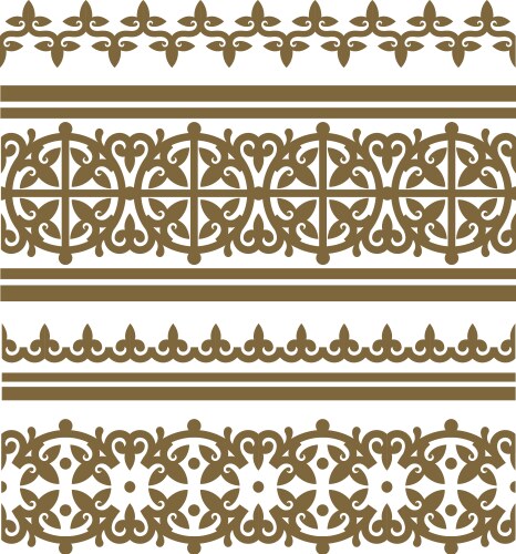 Byzantine Mosaic Border Royalty Free Vector Image