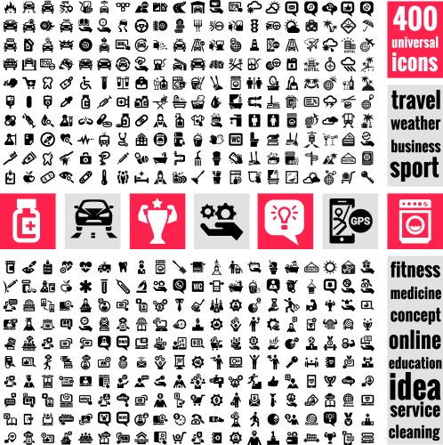 Icon set Royalty Free Vector Image - VectorStock