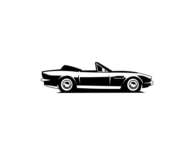 1964 aston martin dbs logo isolated Royalty Free Vector