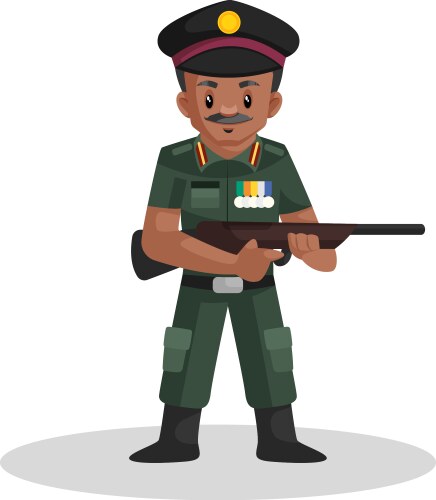 Army Man Cartoon Drawing Easy