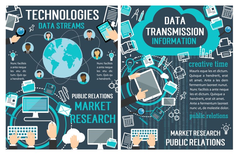 Network security technology infographic design Vector Image