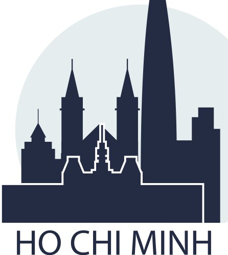 Vietnam ho chi minh Royalty Free Vector Image - VectorStock