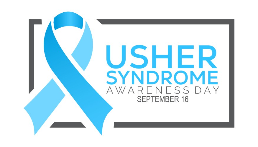 Usher syndrome awareness day Royalty Free Vector Image