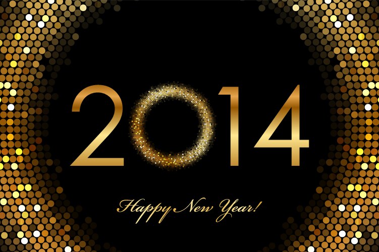 Gold disco lights background Royalty Free Vector Image