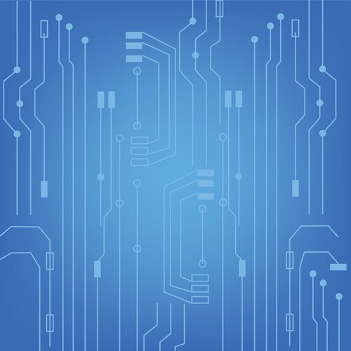 Gold Silver Circuit Board Pattern – Royalty-Free Vector | VectorStock