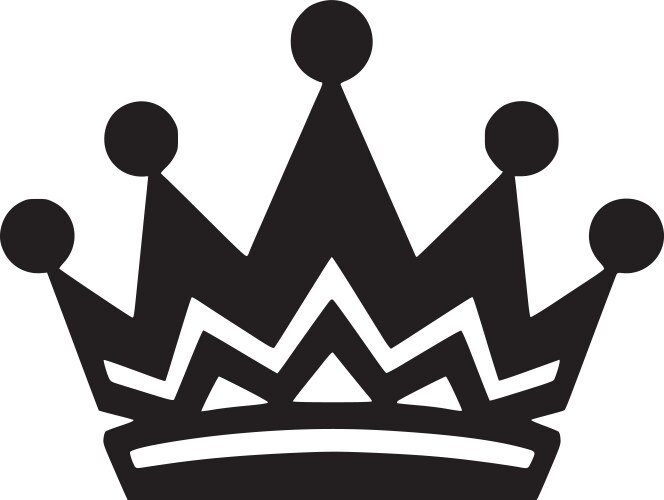 Crown - minimalist and simple silhouette Vector Image
