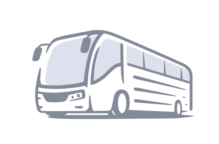 Travel bus icon Royalty Free Vector Image - VectorStock
