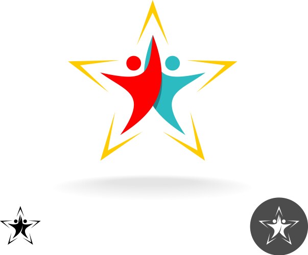 Geometric compass logo Royalty Free Vector Image