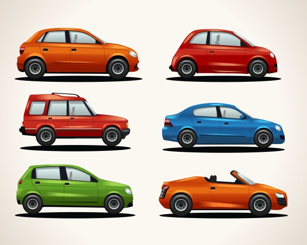Special vehicles realistic set Royalty Free Vector Image