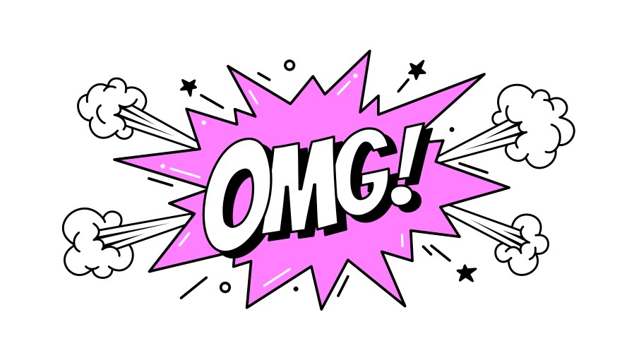Omg Royalty Free Vector Image - VectorStock