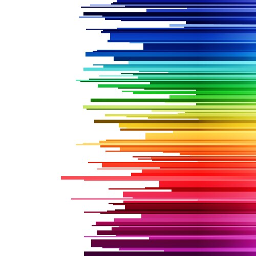 Abstract infographics horizontal rainbow gradient Vector Image