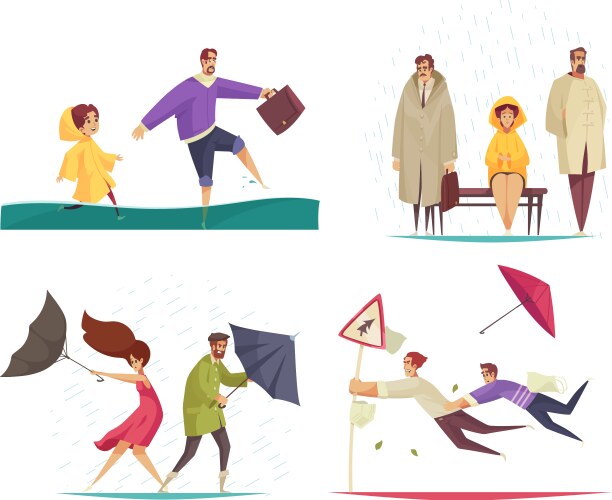 All bad weather icon Royalty Free Vector Image