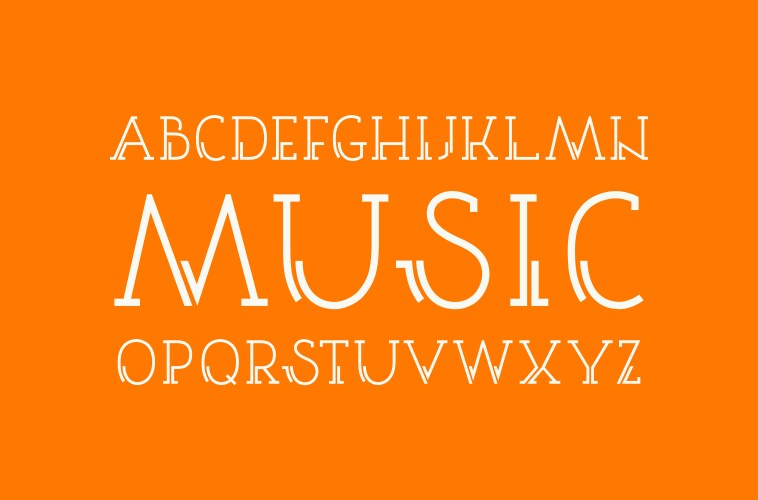 Broadway style retro light bulb font vintage Vector Image