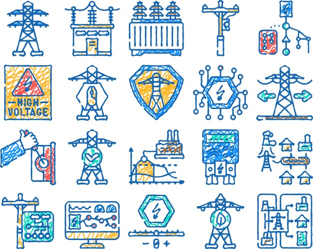 Power Grid Vector Images (over 14,000)