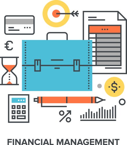 Management plan planning solution grey logo Vector Image Management plan planning solution grey logo Vector Image