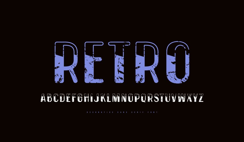 Broadway style retro light bulb font vintage Vector Image