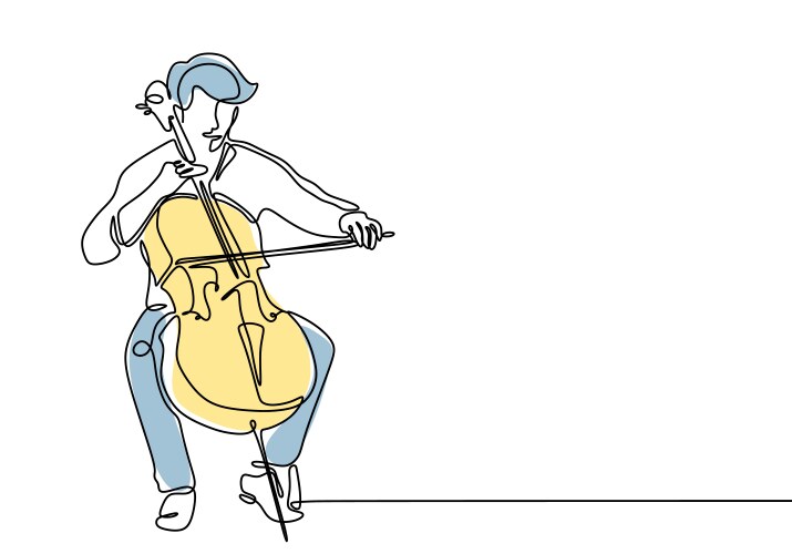 Cello Line Drawing Vector Images (over 300)