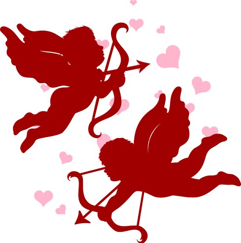 Valentines day cupid Royalty Free Vector Image