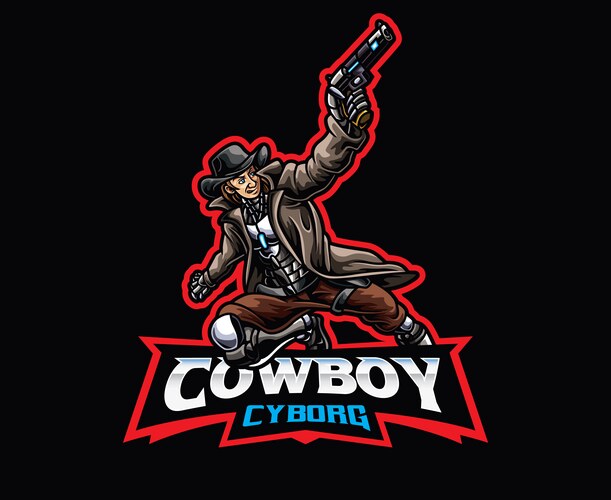 Cowboy Gaming Logo Vector Images (over 560)