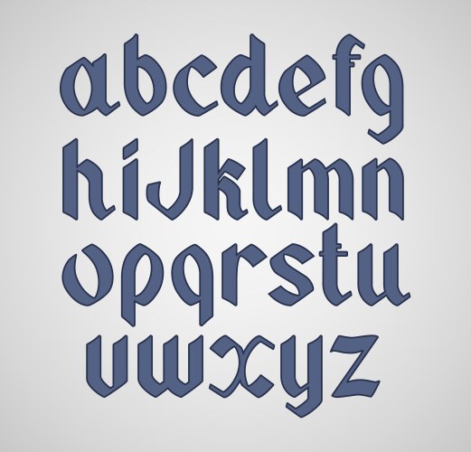 Vintage alphabet Royalty Free Vector Image - VectorStock