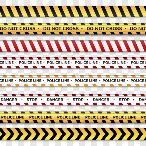 Do not cross the line caution tape Royalty Free Vector Image
