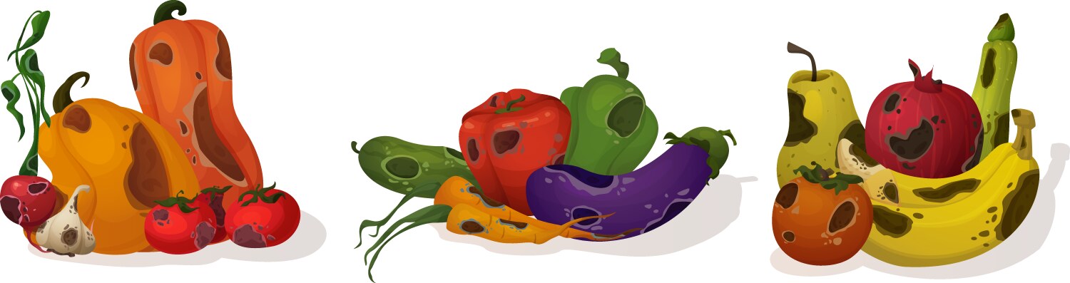 Dip sauce bowls set isolated on background Vector Image