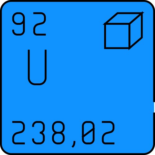 Periodic table icon color Royalty Free Vector Image