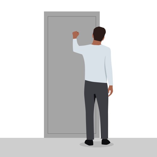 Hand knocking on door Vector Images & Graphics for Commercial Use ...