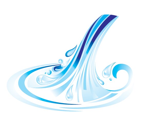 Blue Water Splash Royalty Free Vector Image - VectorStock