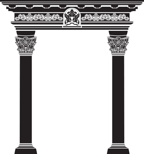 Architectural stencil Royalty Free Vector Image