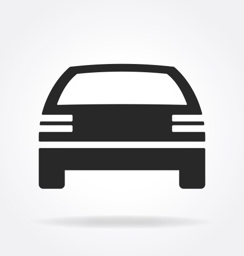 Front modern car icon simple style Royalty Free Vector Image