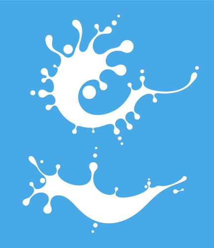Milk Splash Font Royalty Free Vector Image - VectorStock
