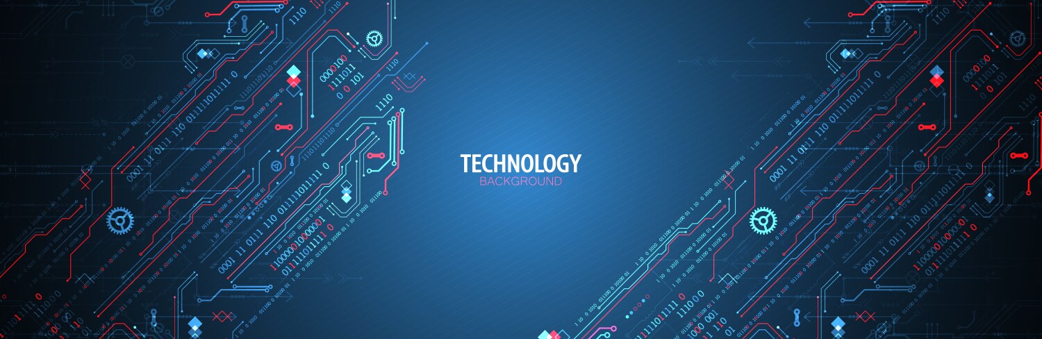 Abstract technology concept computer code Vector Image