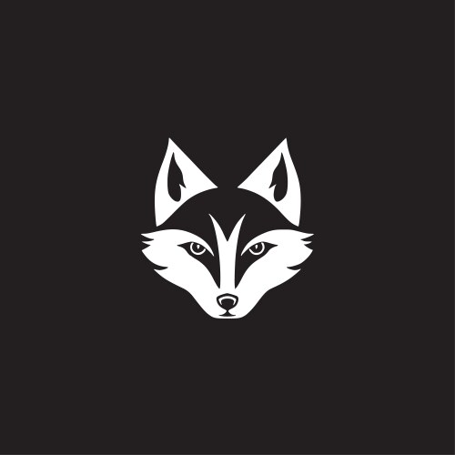 Fox orange mascot logo design Royalty Free Vector Image