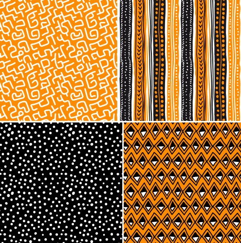 African tribal art traditional africa seamless Vector Image