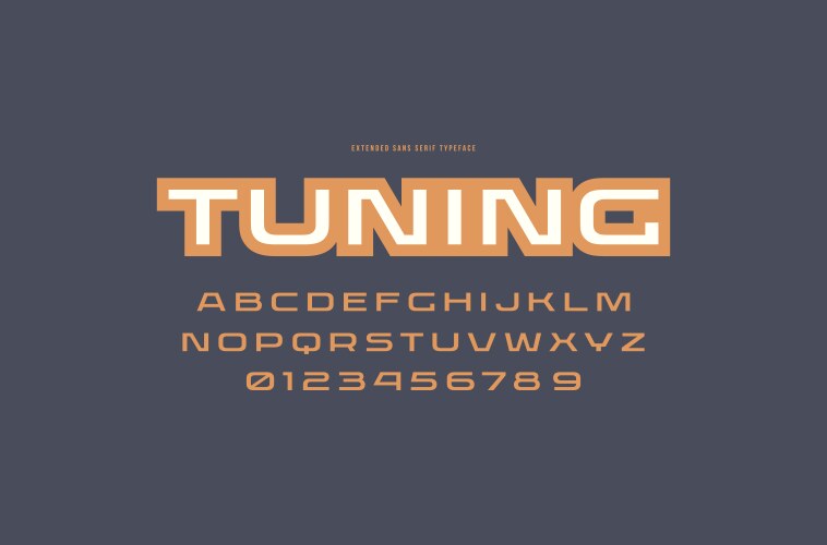 Racing font aggressive and stylish lettering Vector Image