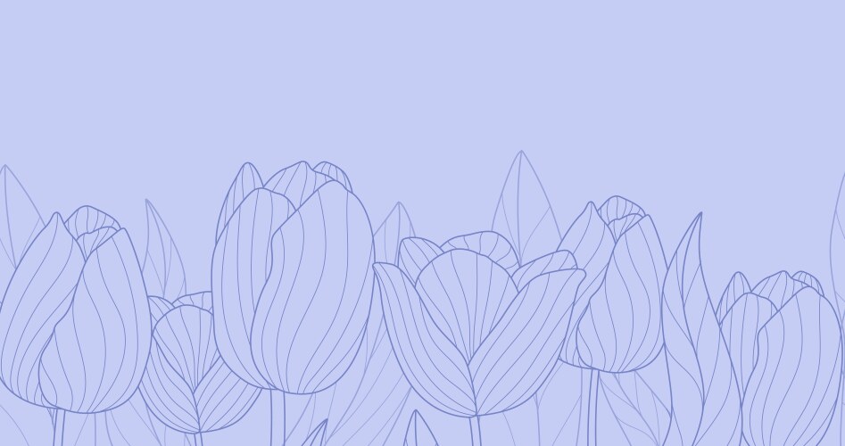 Tulip Line Drawing Vector Images (over 8,300)