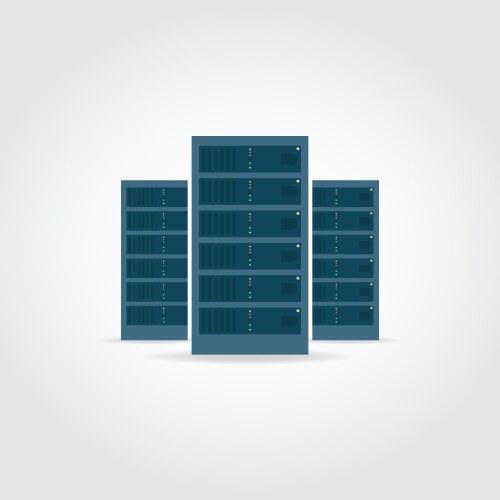 Server room line Royalty Free Vector Image - VectorStock