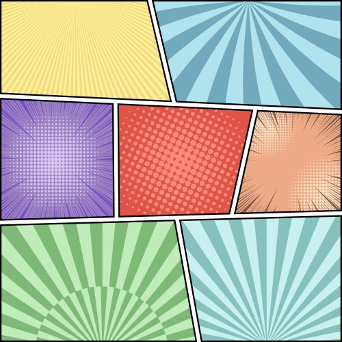 Book page comic Royalty Free Vector Image - VectorStock