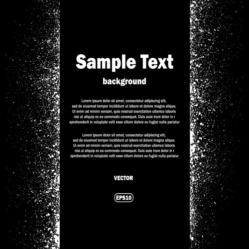 Two ink blot monsters Royalty Free Vector Image