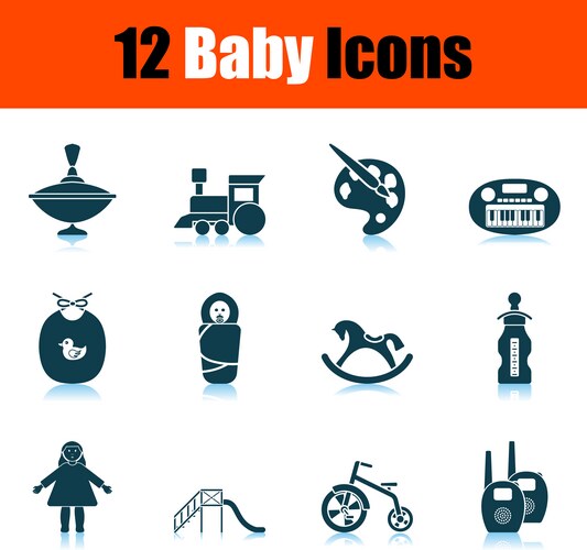 Baby icons Royalty Free Vector Image - VectorStock