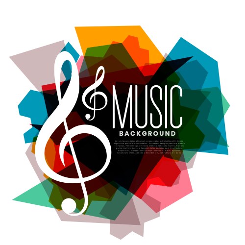 Music background with notes and text space Vector Image