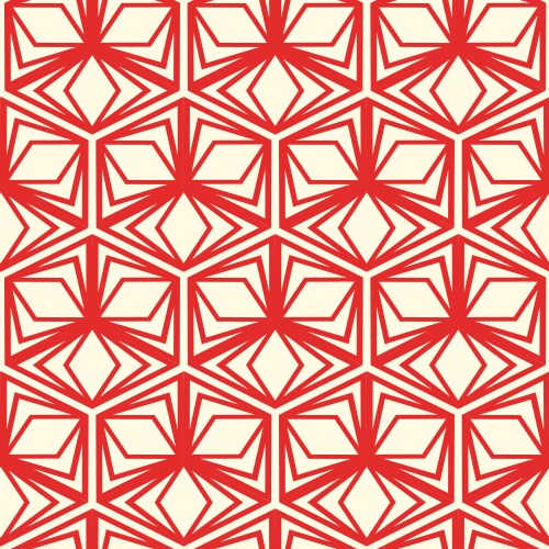 Abstract seamless geometric red pattern Royalty Free Vector